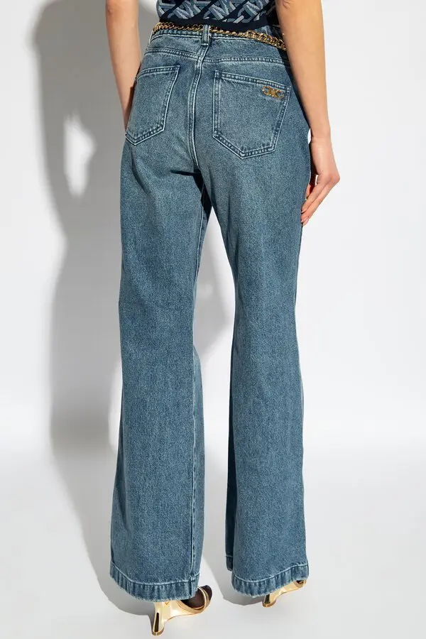 Michael Kors Belted Flare Jeans