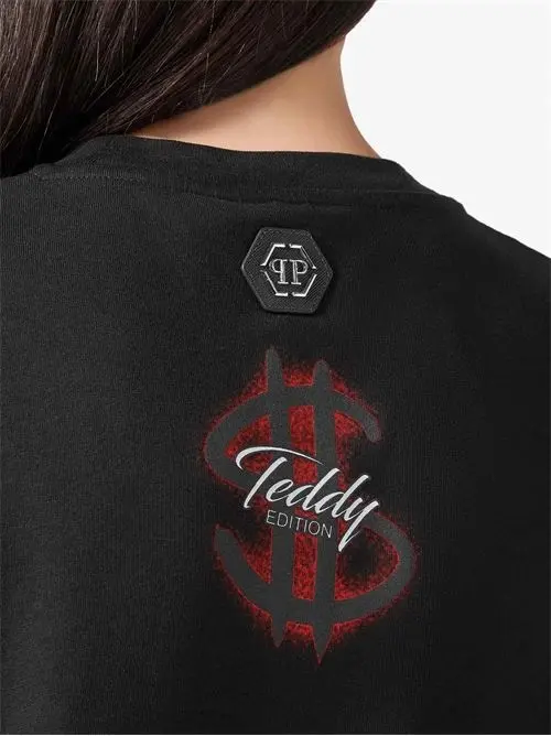 Philipp Plein Teddy Bear Graphic T-shirt - Black