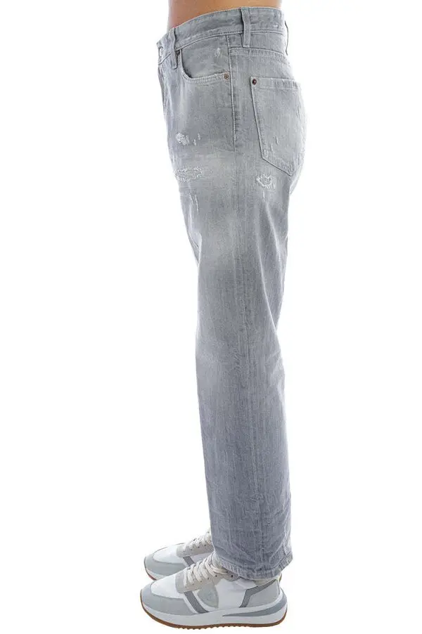 Dsquared2 Distressed Cropped Jeans - Gray