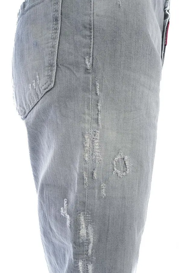 Dsquared2 Distressed Cropped Jeans - Gray