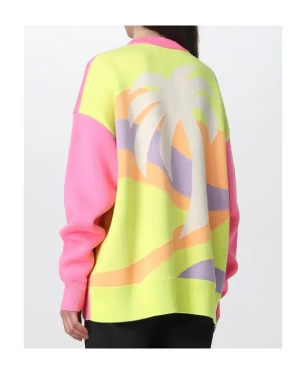 Palm Angels Palm Tree Intarsia Crewneck Jumper