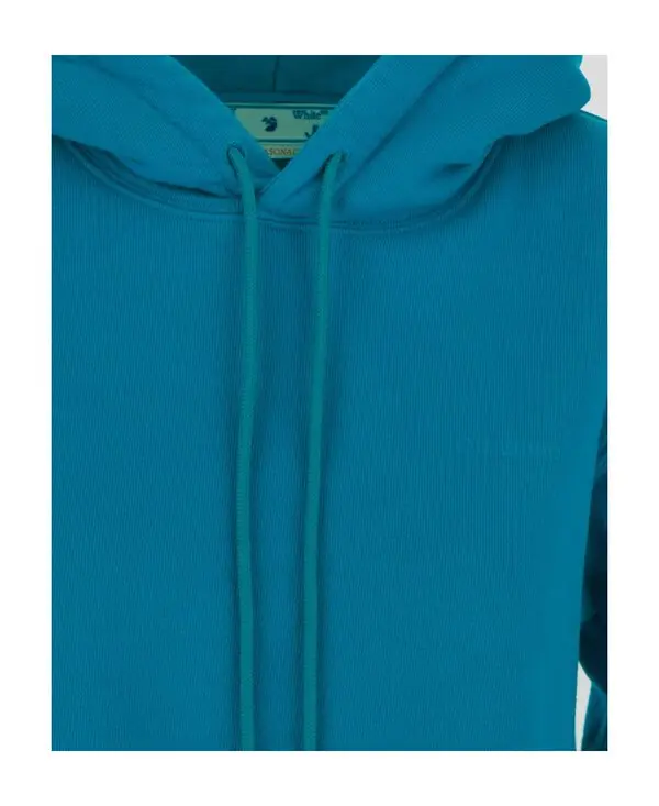 Off-White Diagonal Stripe Drawstring Hoodie