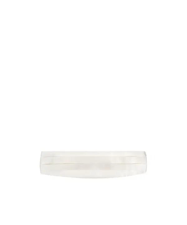 Giorgio Armani Hook Buckle Satin Belly Belt - White