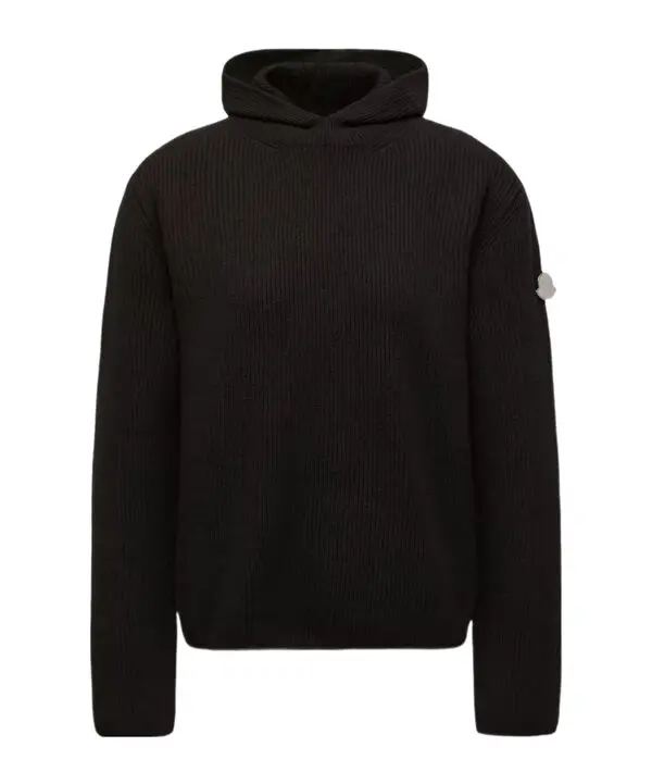 Moncler Jil Sander Knitted Hoodie - Black