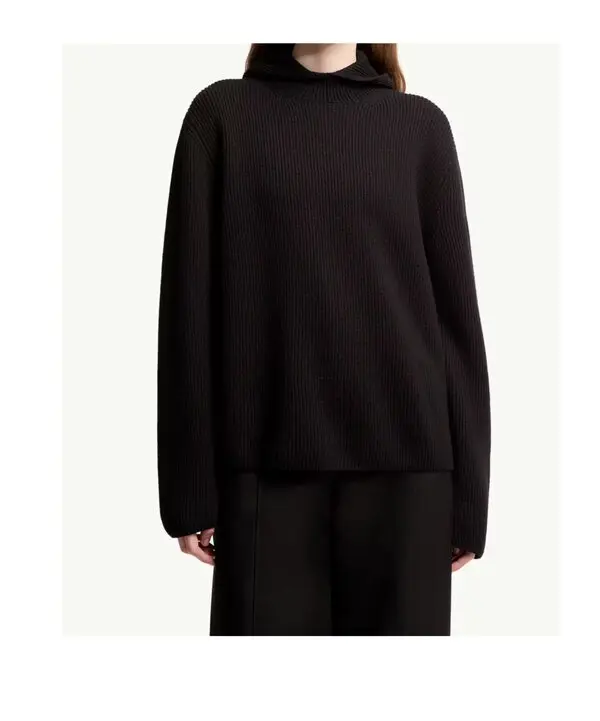 Moncler Jil Sander Knitted Hoodie - Black
