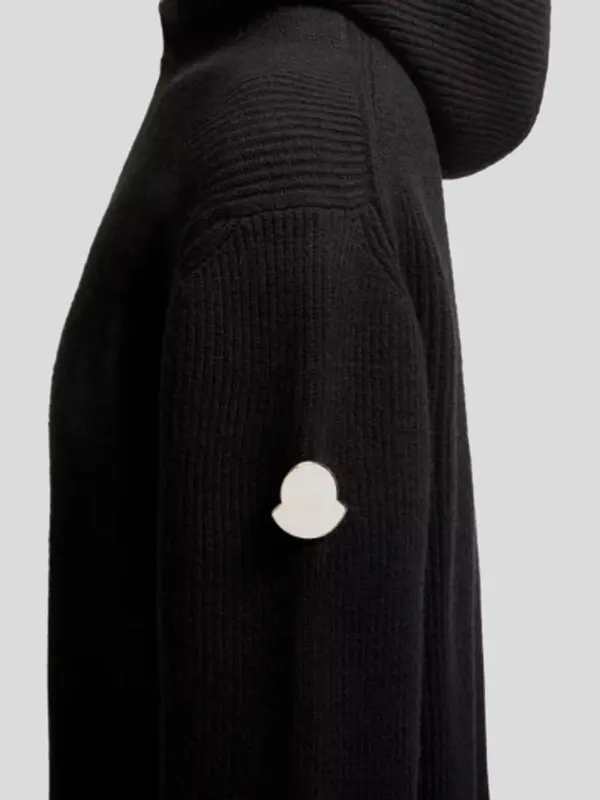 Moncler Jil Sander Knitted Hoodie - Black