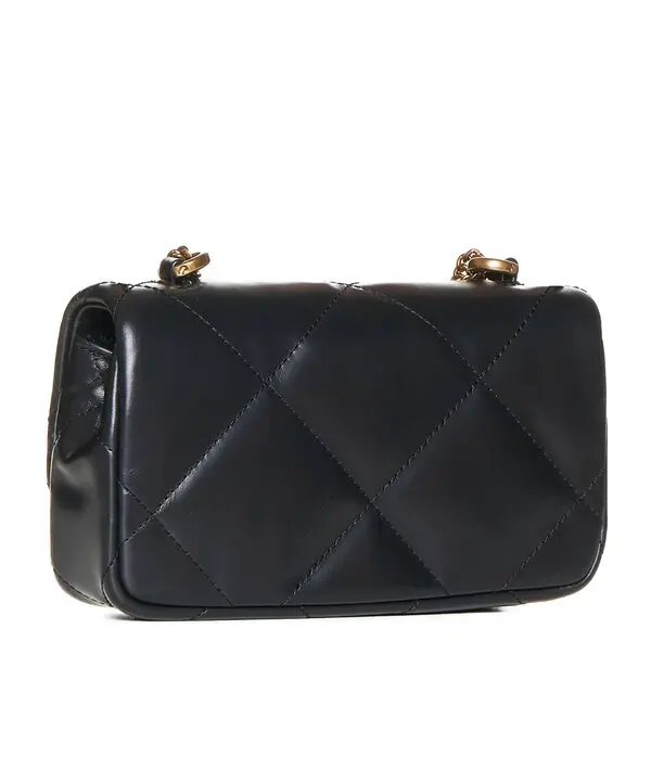 Tory Burch Kira Diamond Quilted Mini Shoulder Bag - Black