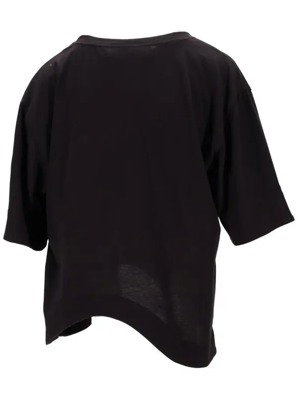 NICCOLO PASQUALETTI Asymmetric Hem T-shirt - Black