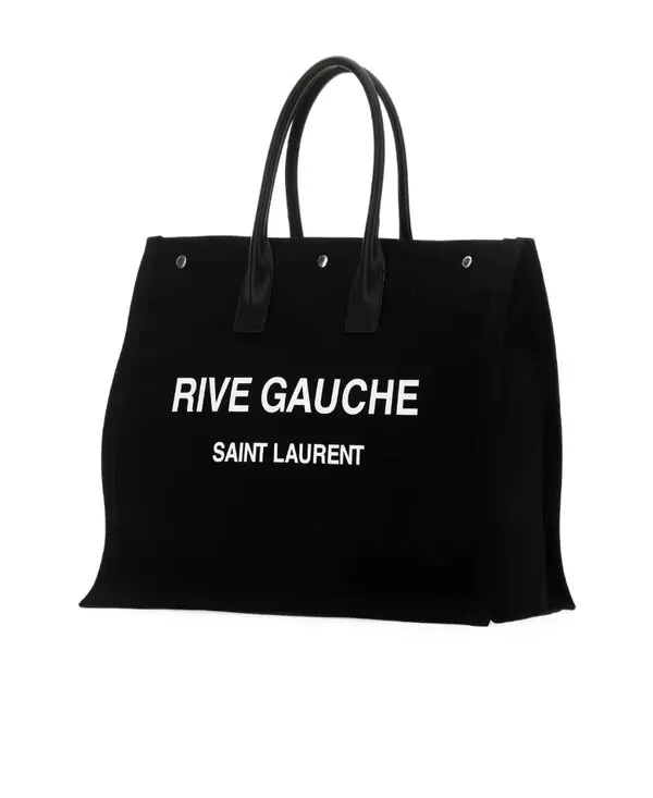 Saint Laurent Rive Gauche Large Tote Bag - Black