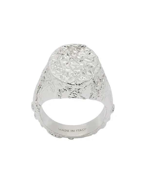 MAISON MARGIELA Signature Numeric Logo Ring - Silver