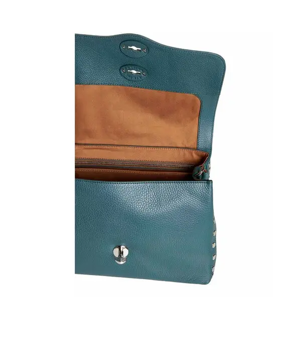 ZANELLATO Flip Shoulder Bag - Gray