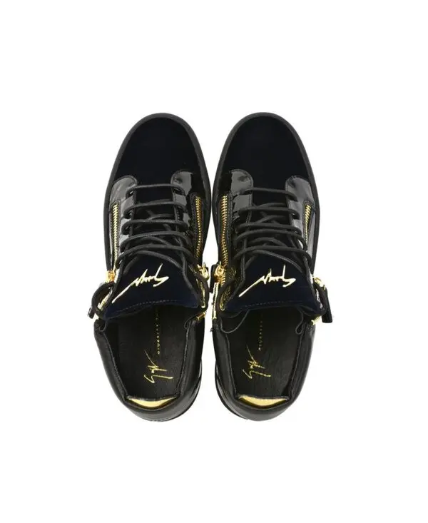 GIUSEPPE ZANOTTI Splicing Platform Sole Casual Sneakers