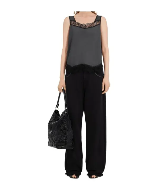MAISON MARGIELA Mirrored Lace Slip Top
