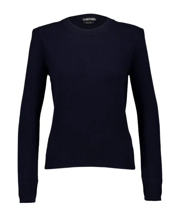 TOM FORD Long-sleeved Crewneck Sweater - Ink