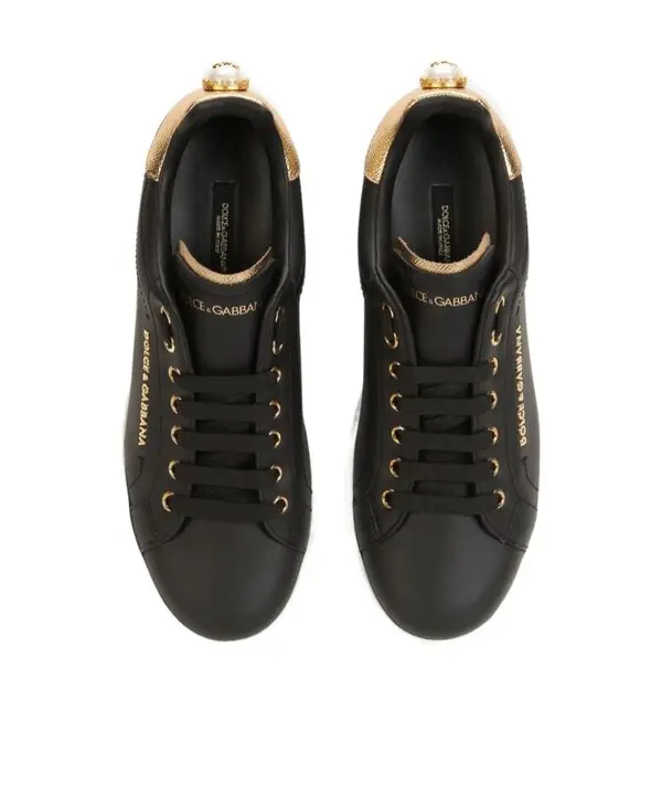 Dolce & Gabbana Portofino Logo Lettering Sneakers