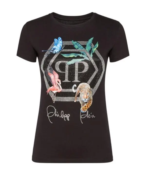Philipp Plein Logo Detail T-shirt - Black
