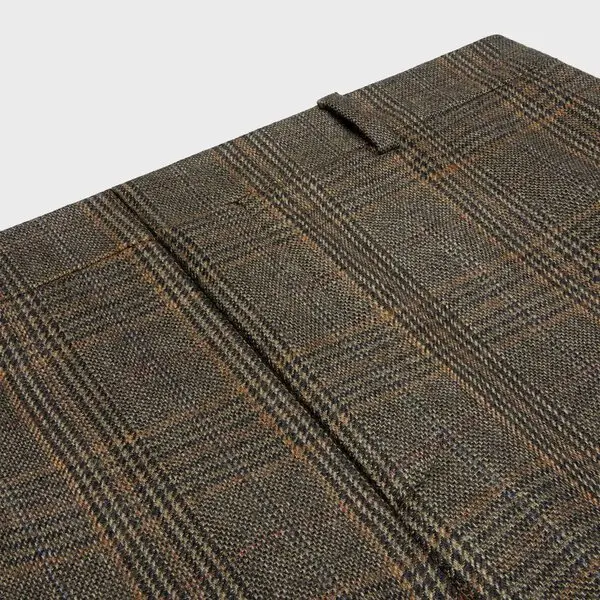 Celine Prince Of Wales Wool Trousers