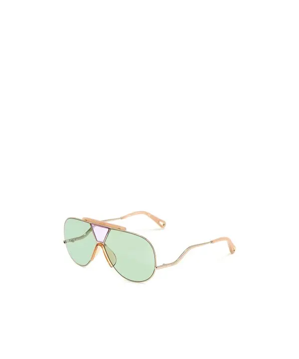 Chloé Aviator Logo Sunglasses
