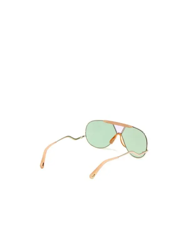 Chloé Aviator Logo Sunglasses