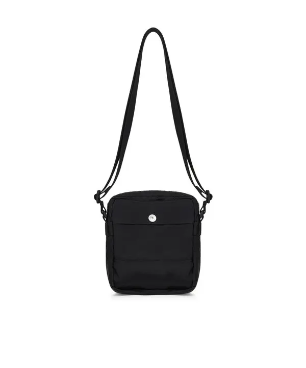 Stone Island Logo Patch Crossbody Bag - Black