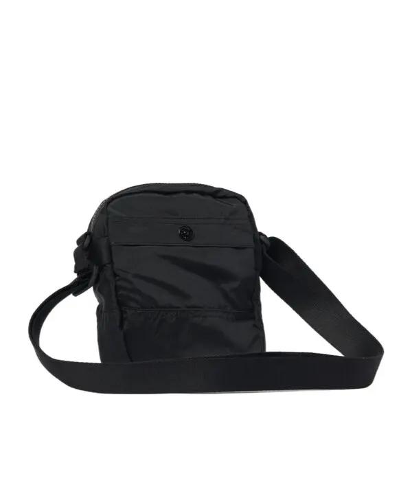 Stone Island Logo Patch Crossbody Bag - Black