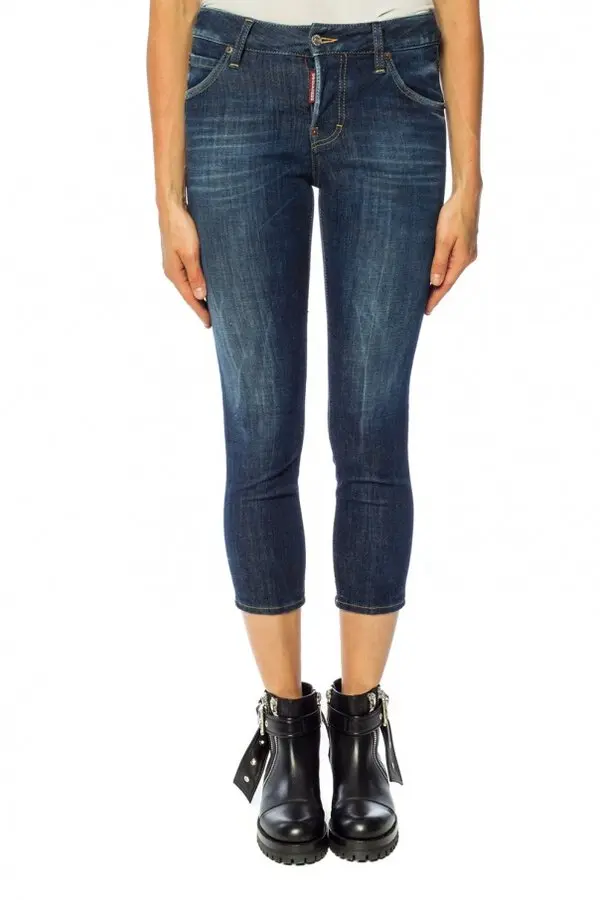 Dsquared2 Skinny Logo Detail Jeans