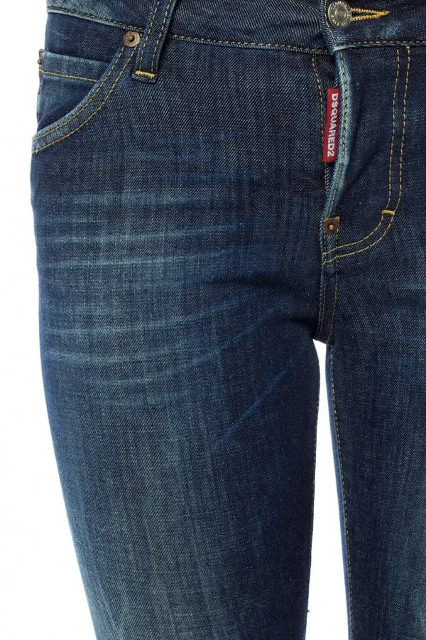 Dsquared2 Skinny Logo Detail Jeans