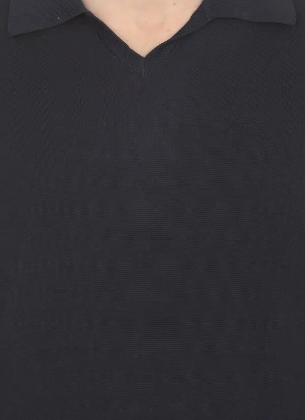 Brunello Cucinelli Short-sleeved Fine-knitted Polo Shirt - Black
