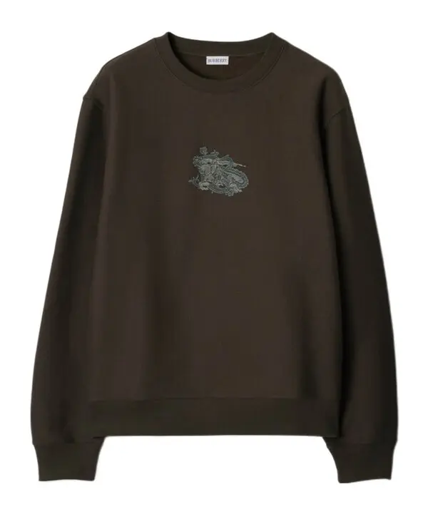 Burberry Long Sleeve Crewneck Sweatshirt With Emblem