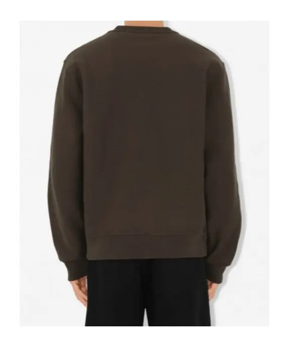 Burberry Long Sleeve Crewneck Sweatshirt With Emblem
