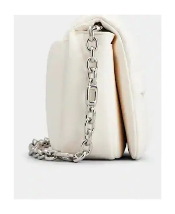 ROGER VIVIER Viv' Choc Shoulder Bag - Cream