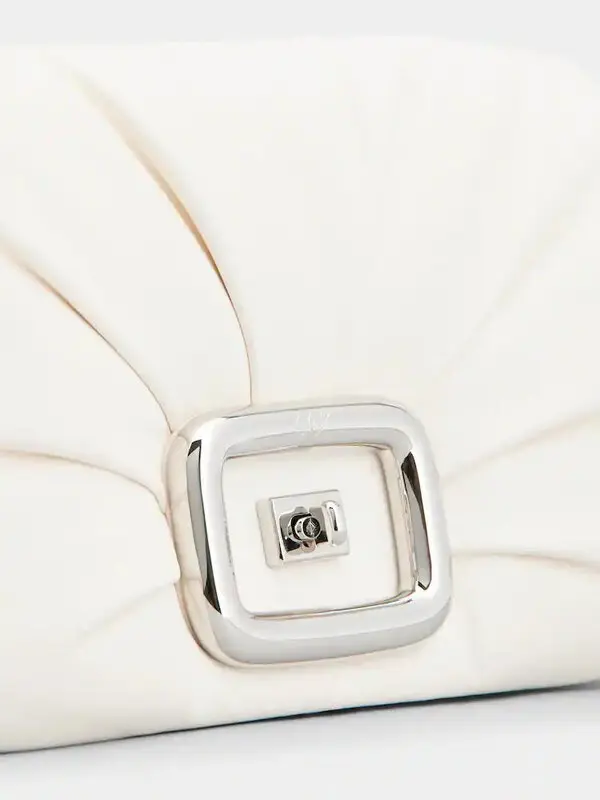 ROGER VIVIER Viv' Choc Shoulder Bag - Cream