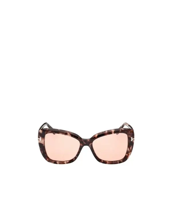 TOM FORD Tortoiseshell Logo Sunglasses - Multicolor