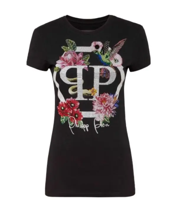 Philipp Plein Logo Details T-shirt - Black