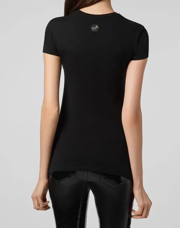 Philipp Plein Embellished Logo T-shirt - Black