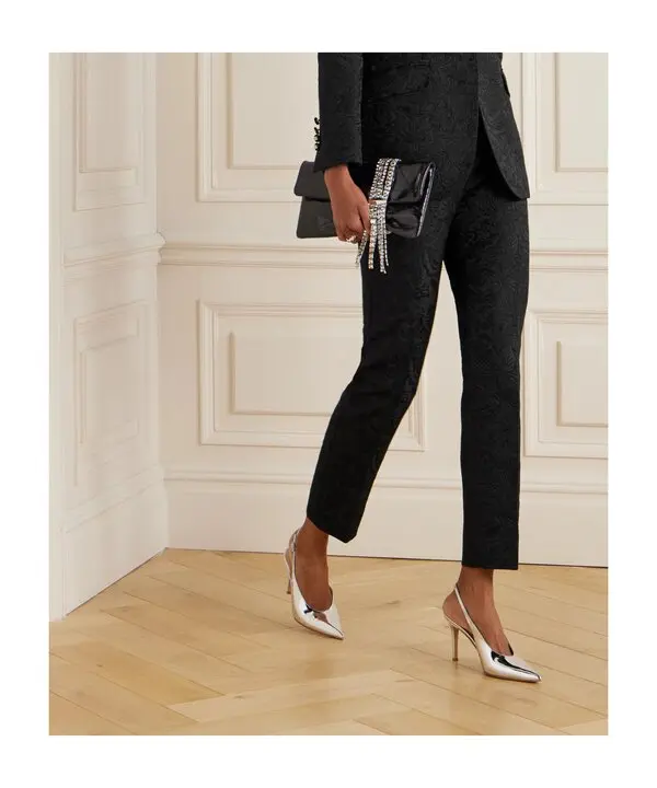 Dolce & Gabbana Brocade Tailored Trousers - Black