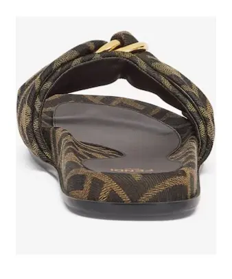 Fendi Ff Jacquard Slides