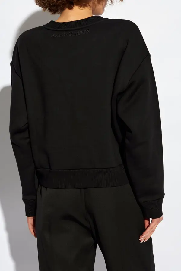 Alexander McQueen Cut-out Crewneck Sweatshirt