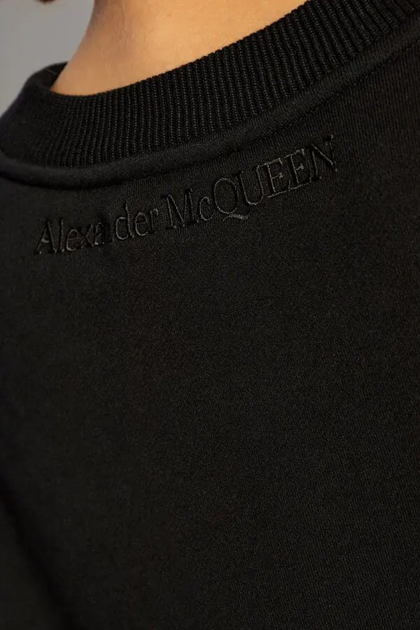 Alexander McQueen Cut-out Crewneck Sweatshirt