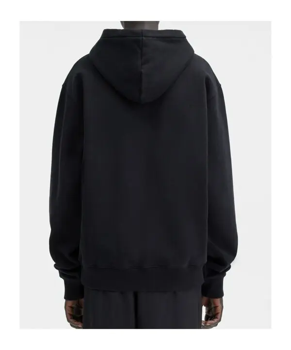 Jacquemus Logo Patch Long Sleeved Hoodie - Black