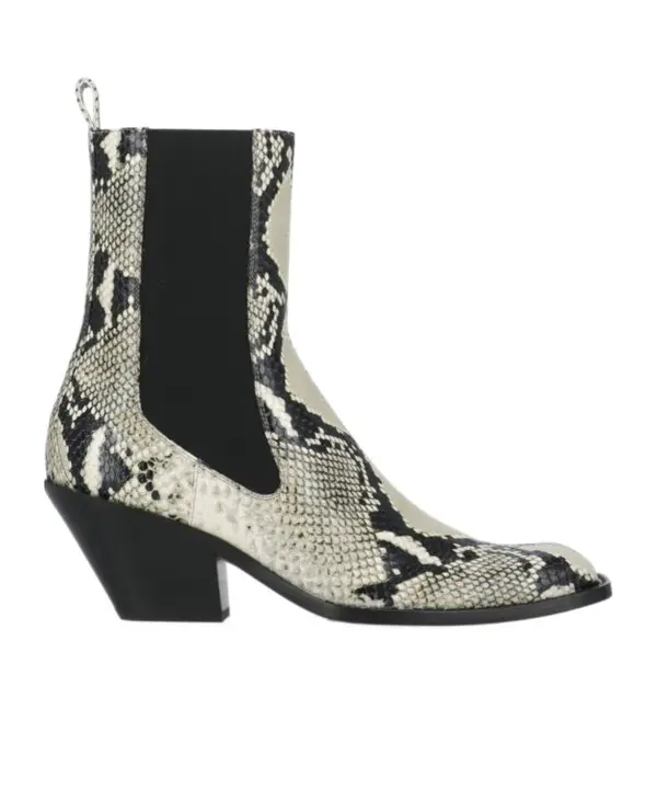 Khaite Embossed Ankle Boots