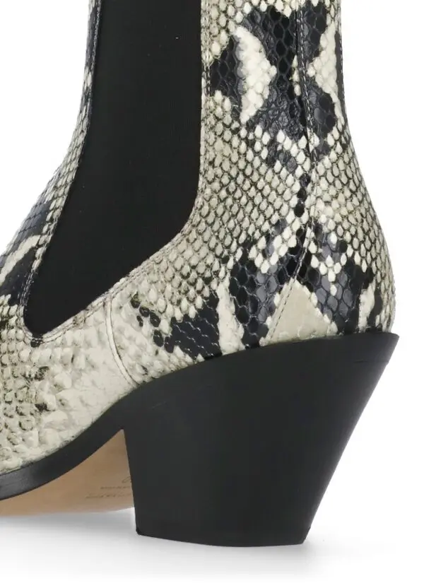 Khaite Embossed Ankle Boots