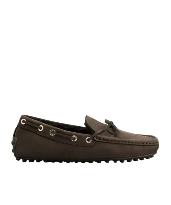TOD'S City Gommino Loop Lace Loafers - Brown