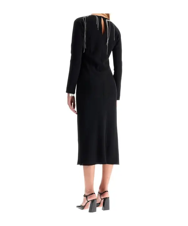 Dries Van Noten Long Sleeved Embellished Dress