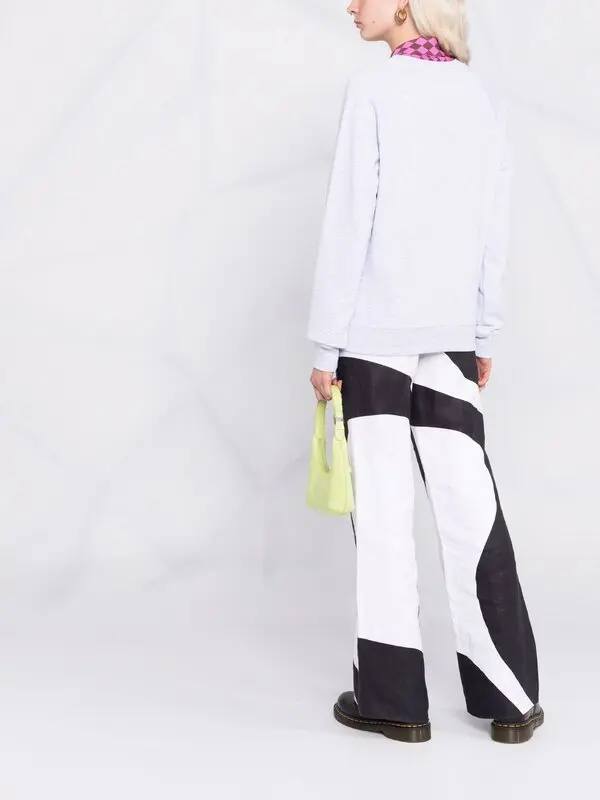 MSGM Logo Print Crewneck Sweatshirt
