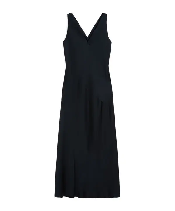 Max Mara Envers Satin Slip Dress - Midnight Blue
