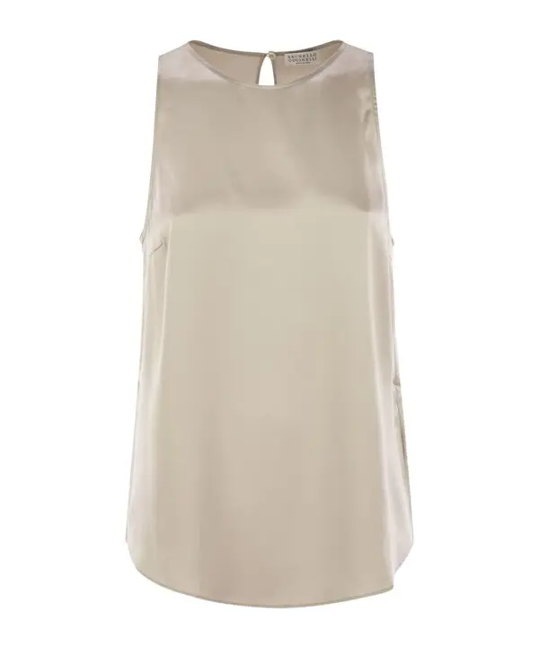 Brunello Cucinelli Sleeveless Satin Top - No