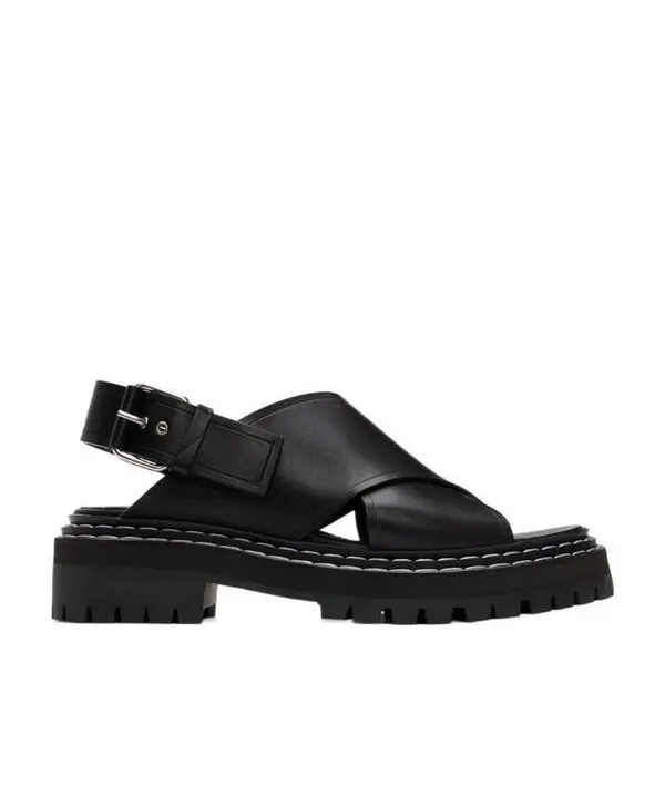 Proenza Schouler Lug Sole Sandals - Black