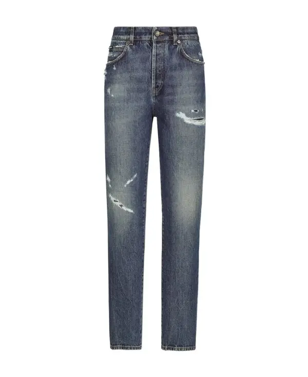 Dolce & Gabbana Ripped Jeans - Gray