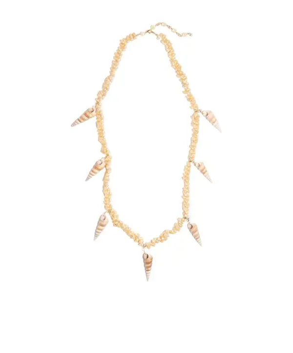 Valentino Garavani Jardin Aquatique Shell Necklace - Oro/giallo/cream
